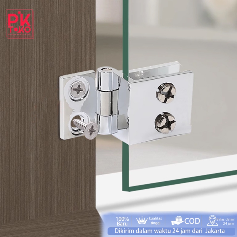 Jual Engsel Kaca Jepit Paduan Seng 90°/180° Tanam Untuk Kaca 5-8mm ...