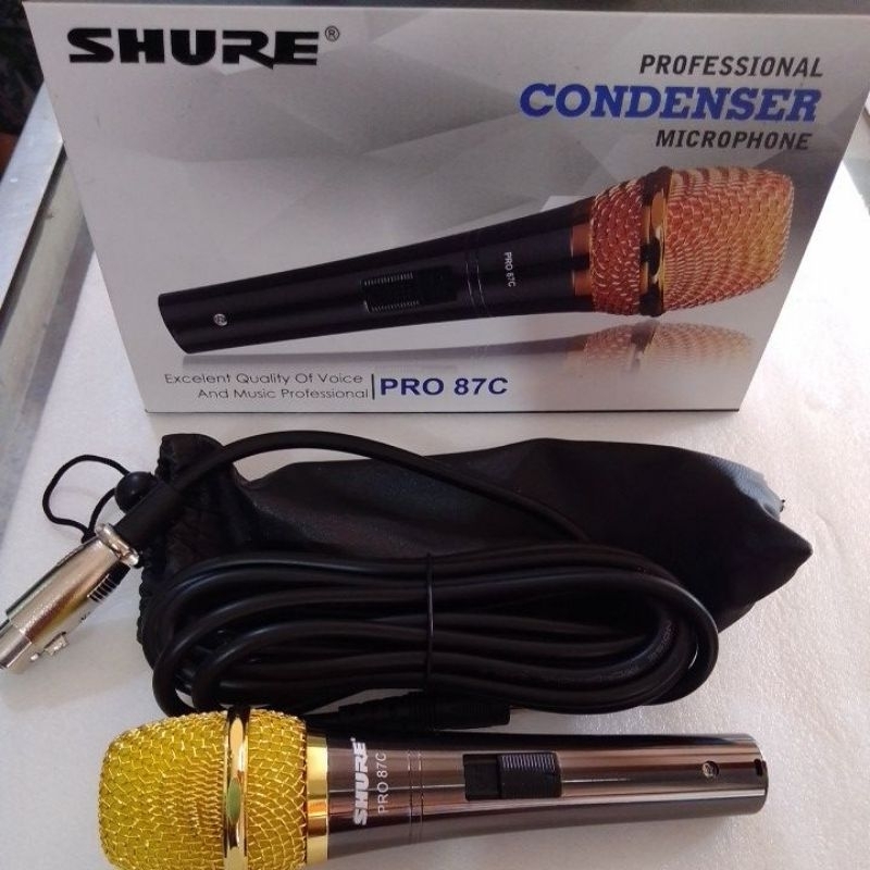 Jual mic condenser Shure pro 87c/MIK KONDENSOR SHURE PRO 87C/Mik ...