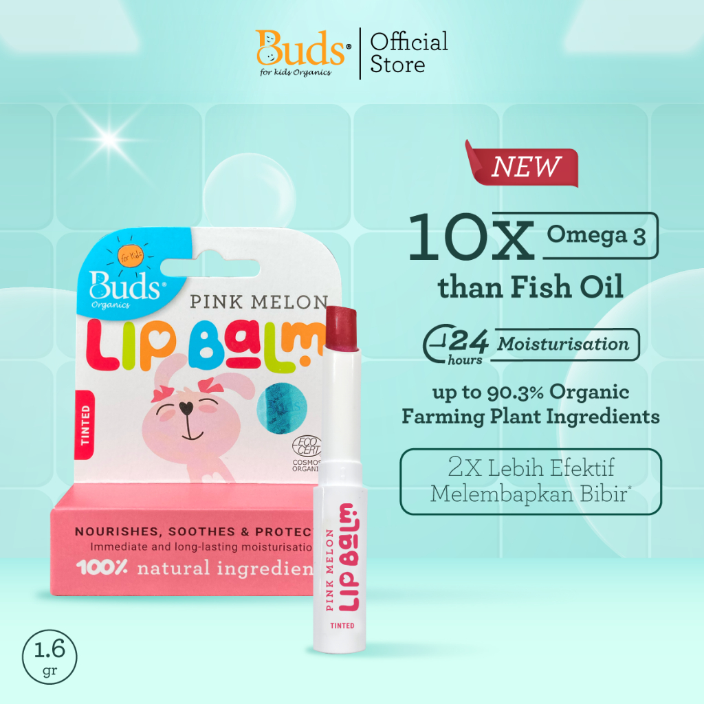 Jual Buds Organics Lip Balm for Kids - Pelembab Bibir Anak | Shopee ...