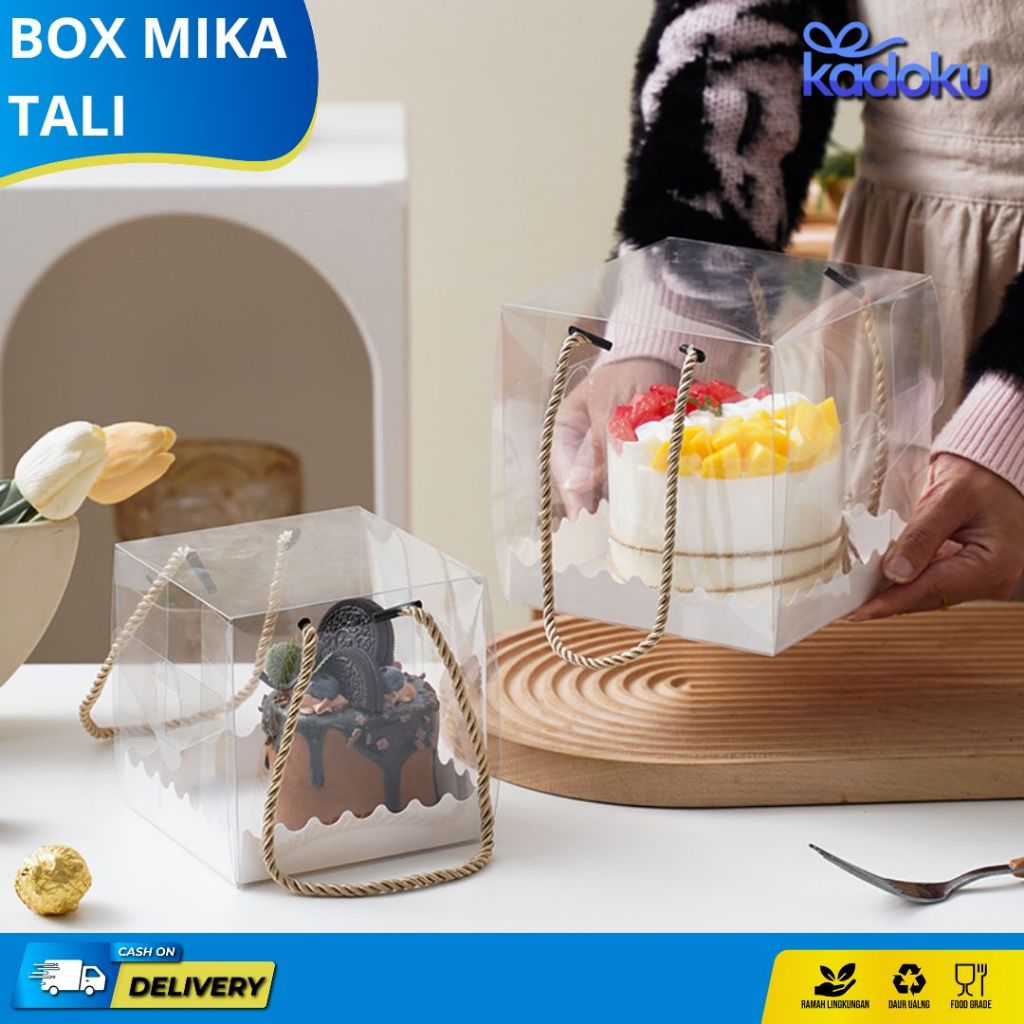 Jual Box Mika Transparan / Box Mika / Box Mika Handle / Box Tali / Box ...