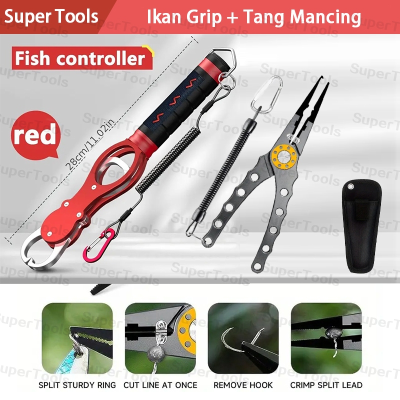 Jual Tang Mancing / Ikan Grip + Tang Mancing / Tang Split Ring Fishing ...