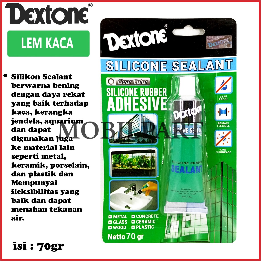 Jual LEM KACA DEXTONE BENING SILICONE SEALANT ADHESIVE 100% ASLI ...