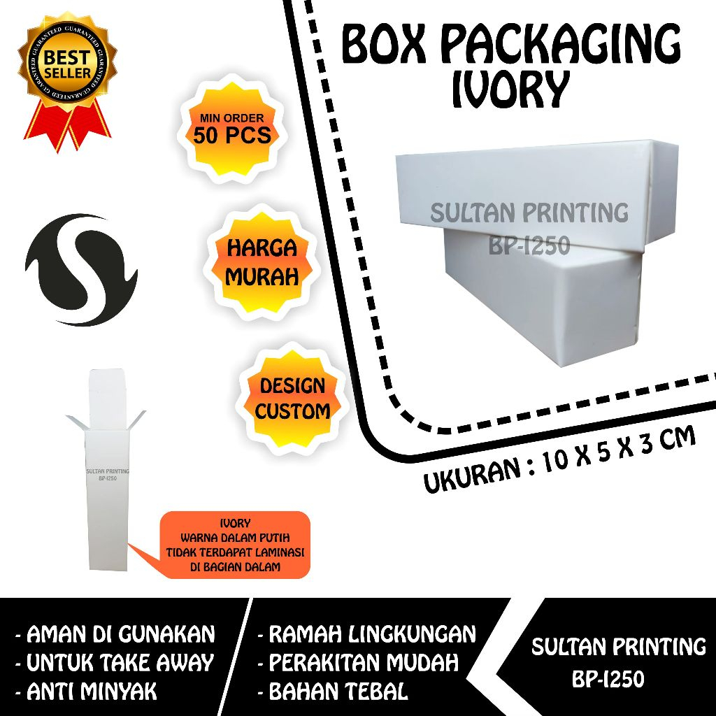 Jual Box Packaging Ivory Natural 10x5x3 cm | Shopee Indonesia