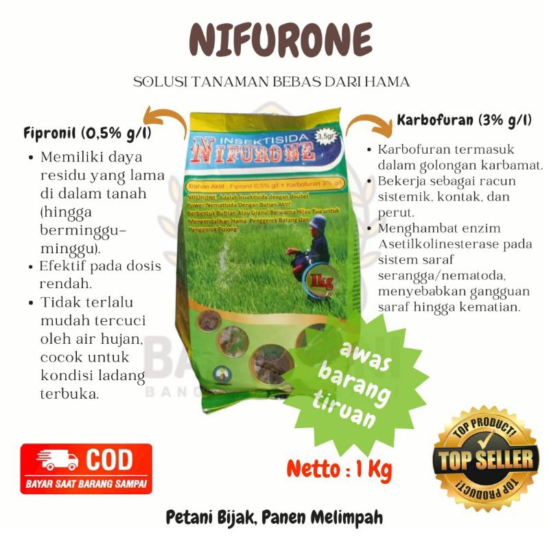 Jual NIFURONE 1 KG PEMBASMI SUNDEP URET ENGKUK PADA TANAMAN JAGUNG ...