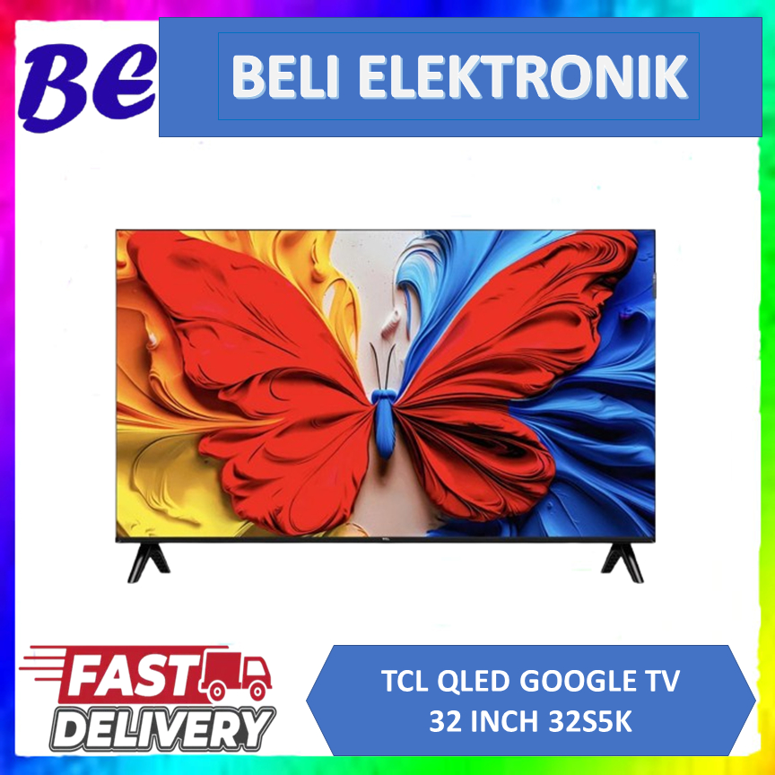 Jual TV TCL 32S5K QLED 32 INCH HDR 10 GOOGLE TV RESOLUSI FHD W/ DOLBY ...