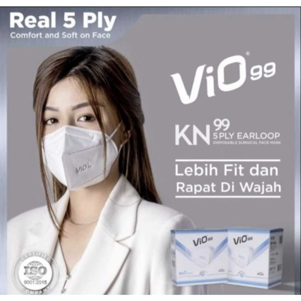 Jual Masker Vio Kn95 ,5 ply isi 20 | Shopee Indonesia
