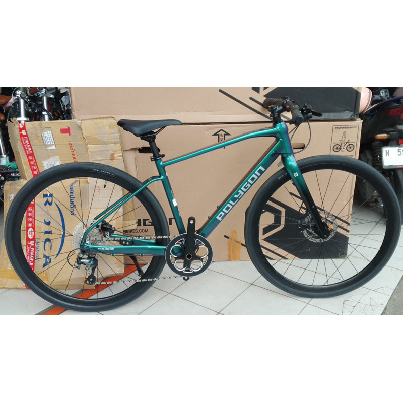 Jual SEPEDA HYBRID POLYGON PATH 4 CHAMELEON/PURPLE 1 x 10 Speed 700C ...