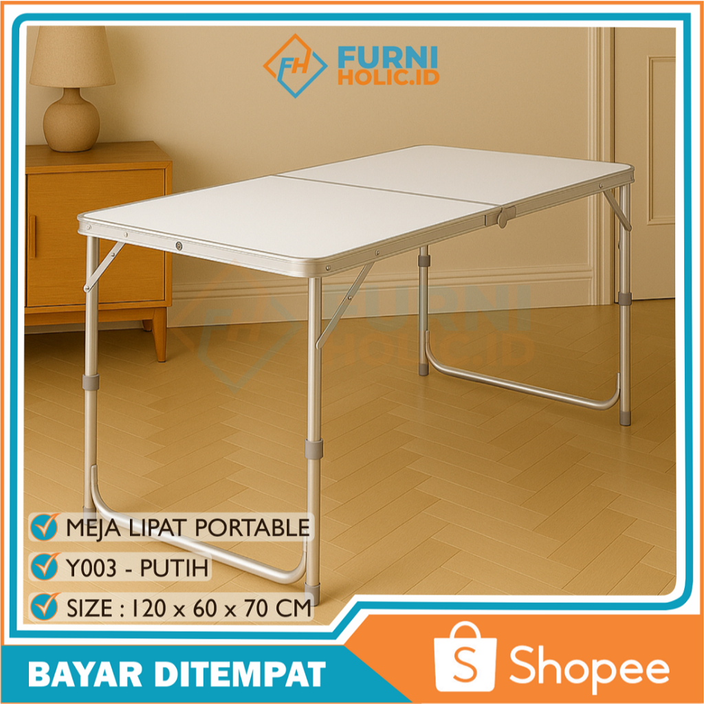 Jual FURNIHOLIC Meja Lipat Portable - Meja Lipat Koper - Meja Outdoor ...