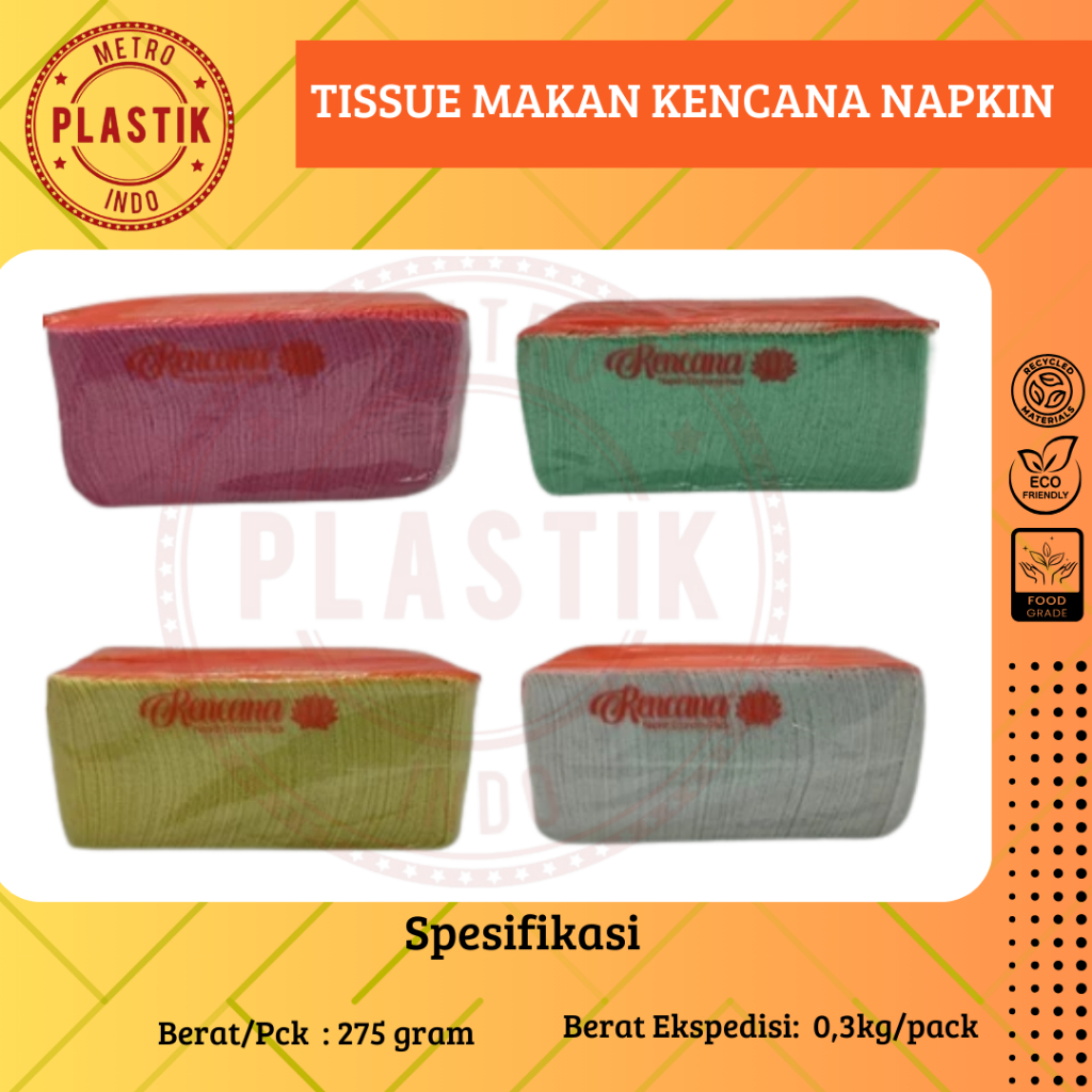 Jual Tissue Makan Kencana Napkin | Tisu Tissu Makan Kencana Napkin ...
