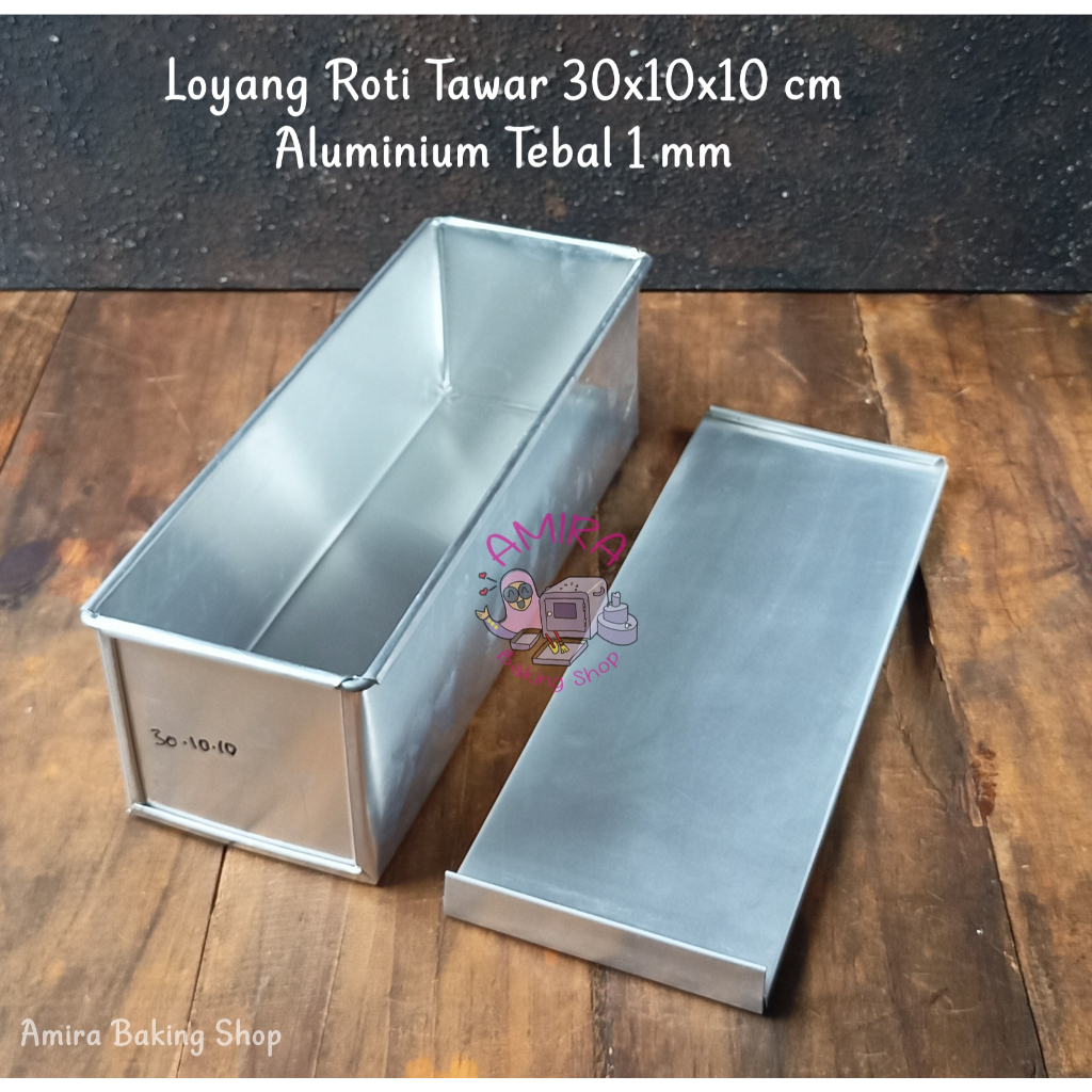 Jual Loyang Roti Tawar 30x10x10 cm ( Bahan Aluminium Tebal 1 mm ...