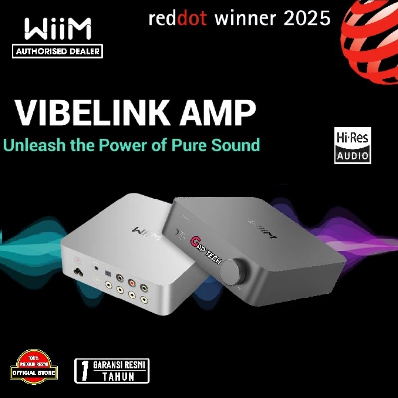 Jual WiiM Vibelink Amp Premium Power Amplifier with Premium ESS 9039Q2M DAC and TI TPA3255 ...