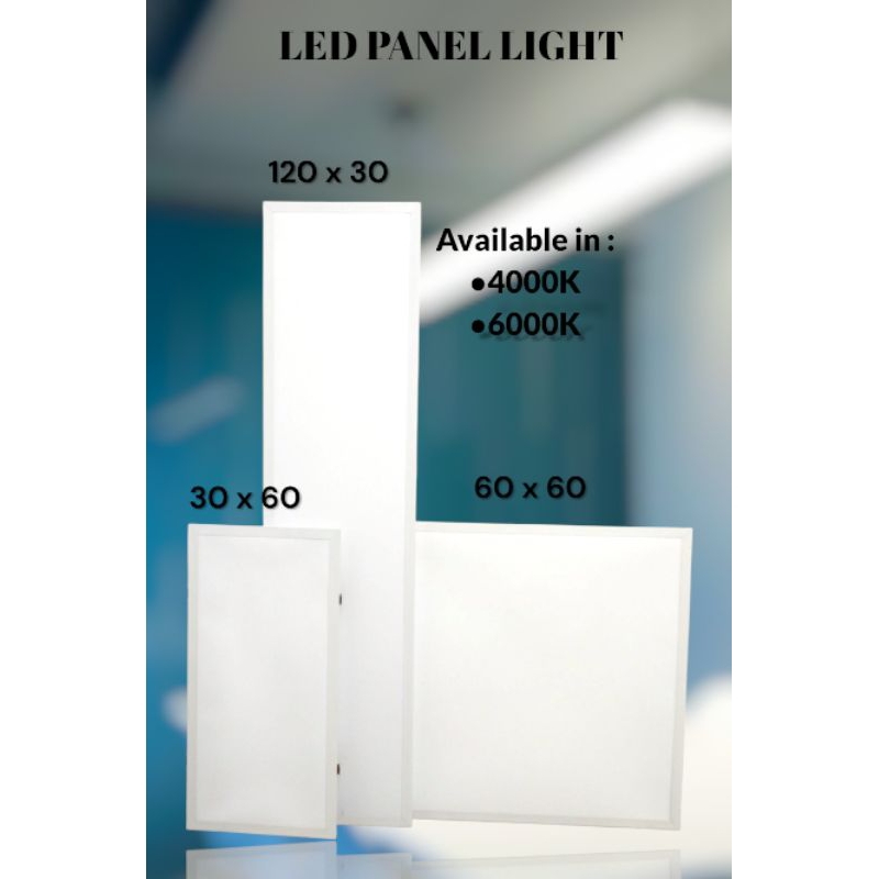 Jual LAMPU LED PANEL 30X60 60X60 48WATT 60WATT 72WATT120X30 48WATT ...