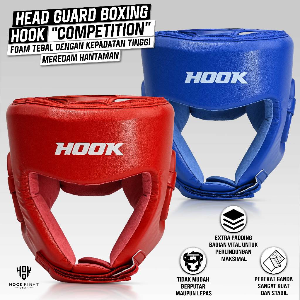 Jual Helm Tinju Muaythai Boxing Hook Pelindung Kepala Boxing Headgear MMA Beladiri Head ...