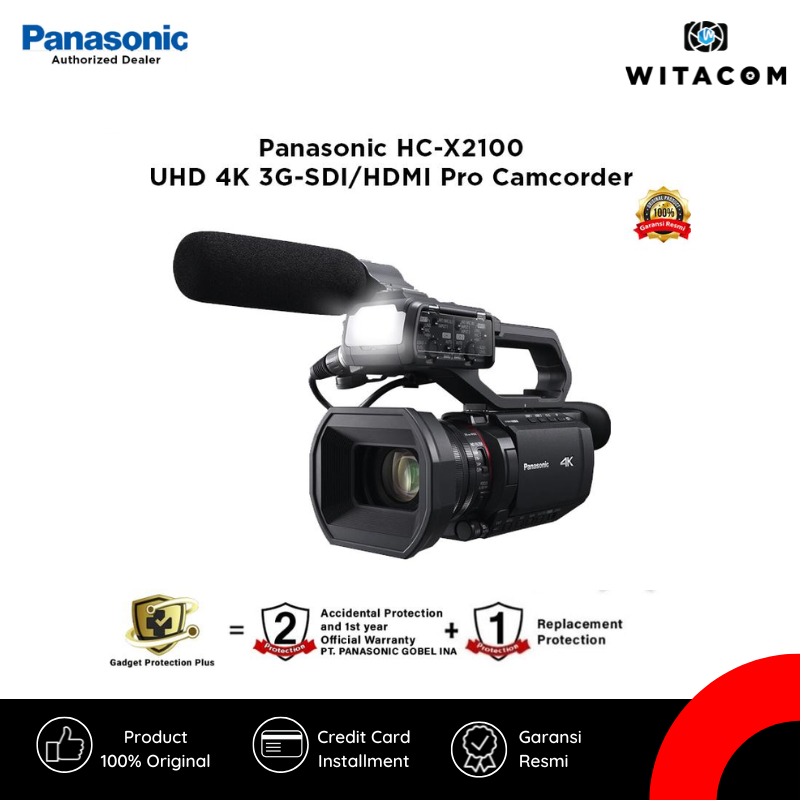 Jual Panasonic HC-X2100 / HC X2100 UHD 4K 3G-SDI/HDMI Pro Camcorder - Garansi Resmi | Shopee ...
