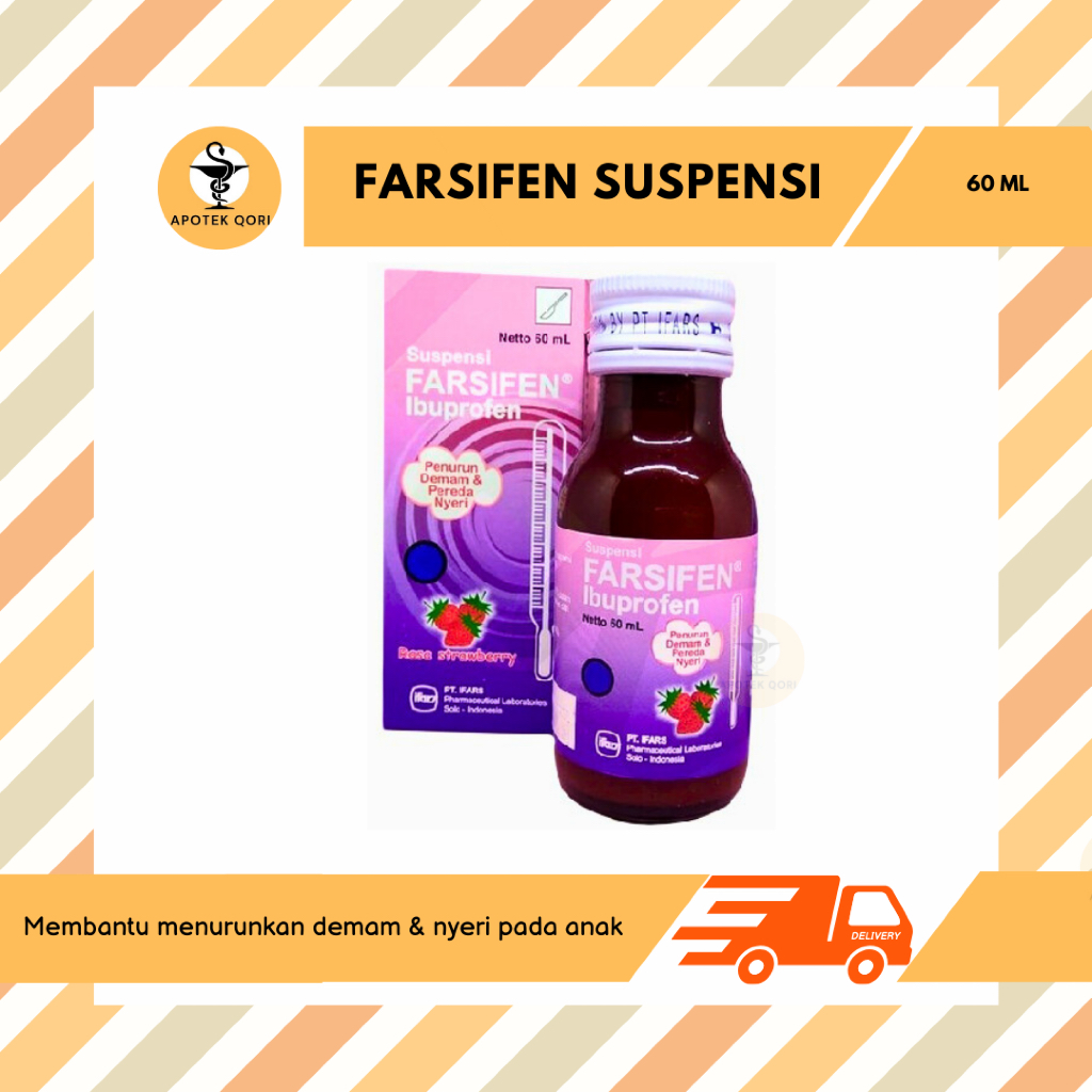 Jual FARSIFEN SUSPENSI 60 ML / MERINGANKAN DEMAM ANAK | Shopee Indonesia
