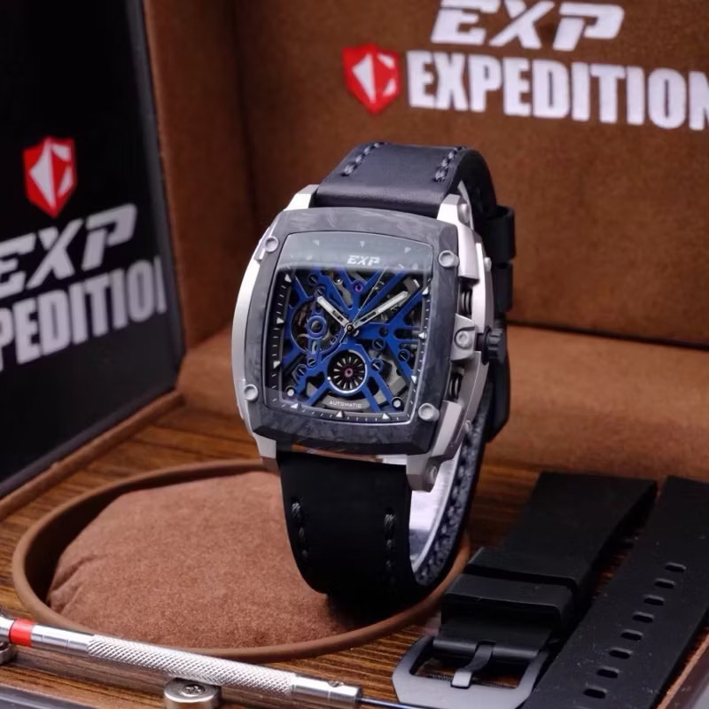 Jual Jam Tangan Pria Expedition EXP Automatic EX 3008 MALTEPLBBA Kulit ...
