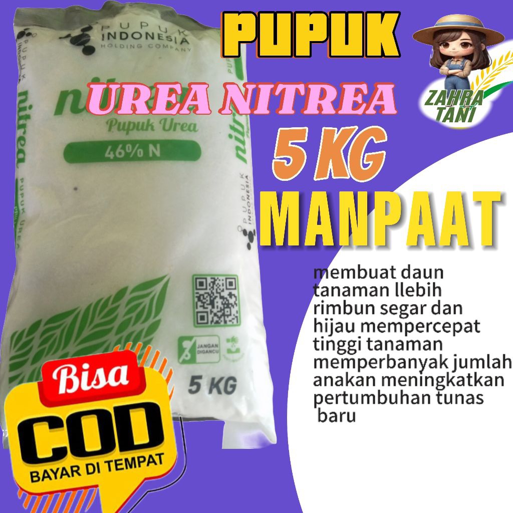 Jual PUPUK UREA (bisa cod) NITREA KUJANG NON SUBSIDI KEMASAN 5KG ...
