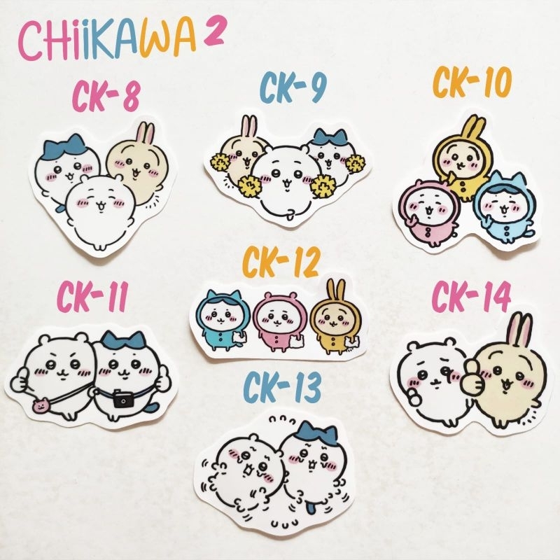Jual Sticker Anime Chiikawa 2 Hachiware Usagi Stiker Merchandise ...
