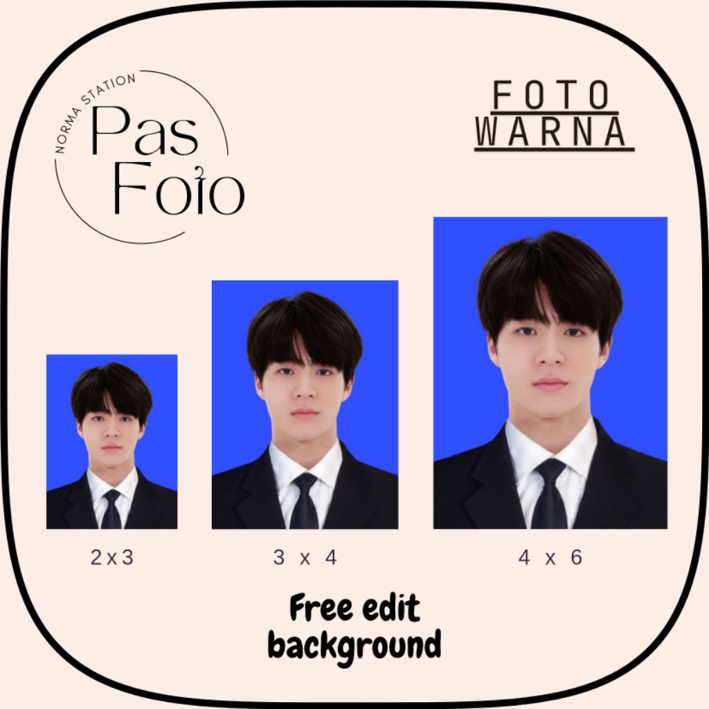 Jual [1 Paket] Cetak Pas Foto Berwarna Hitam Putih Ukuran 2x3 3x4 4x6 ...