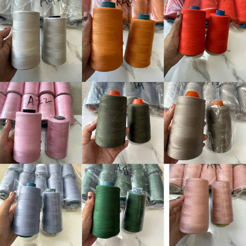 Jual Benang jahit ukuran 40/2 panjang 5000meter harga per biji | Shopee ...