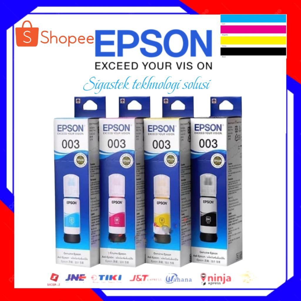 Jual Tinta Epson 003 Original Printer L3116 L3150 L3156 L3210 L3250 L3256 | Shopee Indonesia