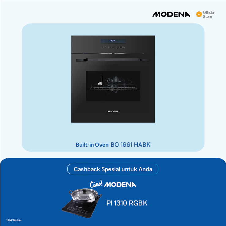 Jual MODENA Built-in Electric Oven - BO 1661 HABK | Shopee Indonesia