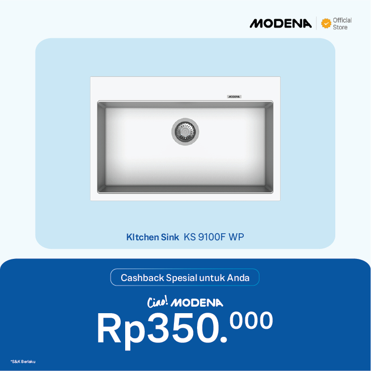 Jual MODENA KItchen Sink - KS 9100F WP (Quartz Granite) | Shopee Indonesia