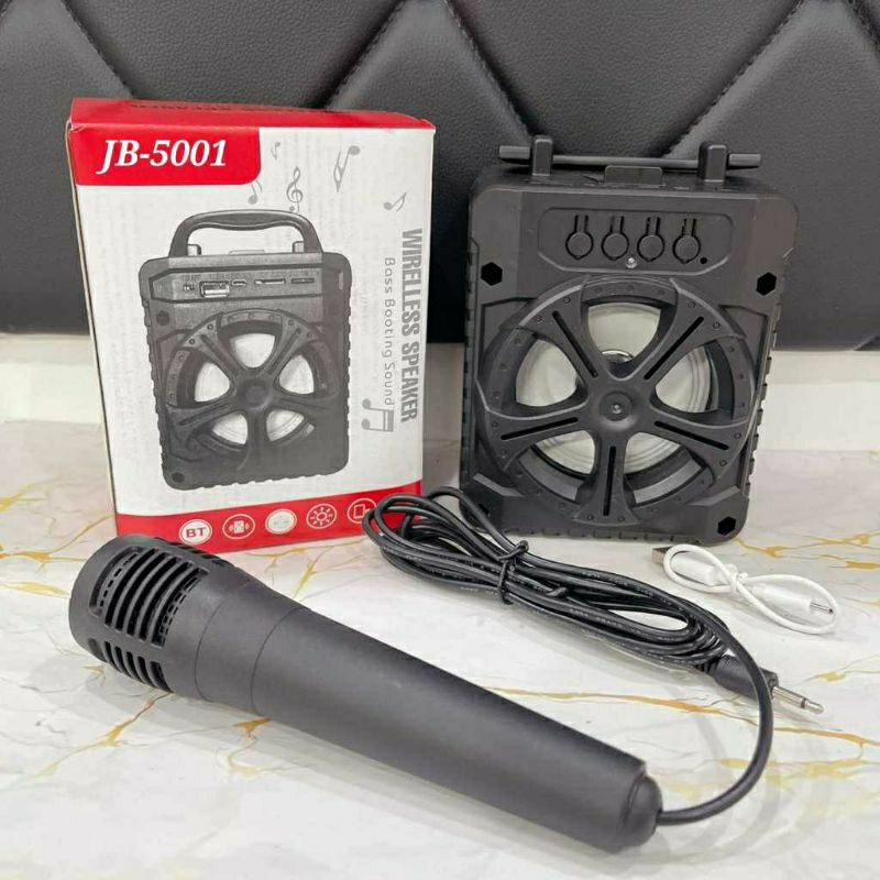 Jual speaker bluetooth JBH 5001 | 5003 plus mic kecil | Shopee Indonesia