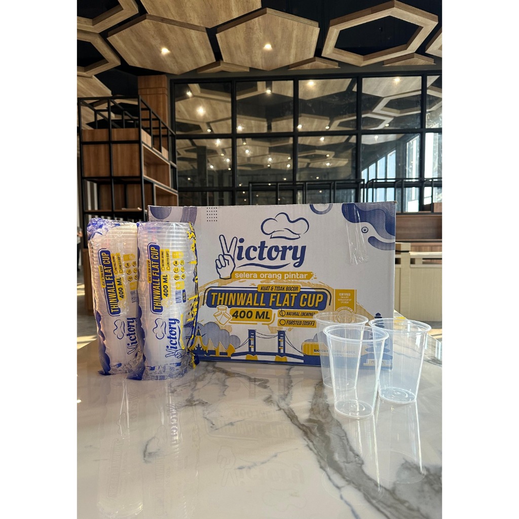 Jual [25 pcs] Thinwall Gelas Cup Injection 12oz 360ml 14oz 400ml 16oz ...