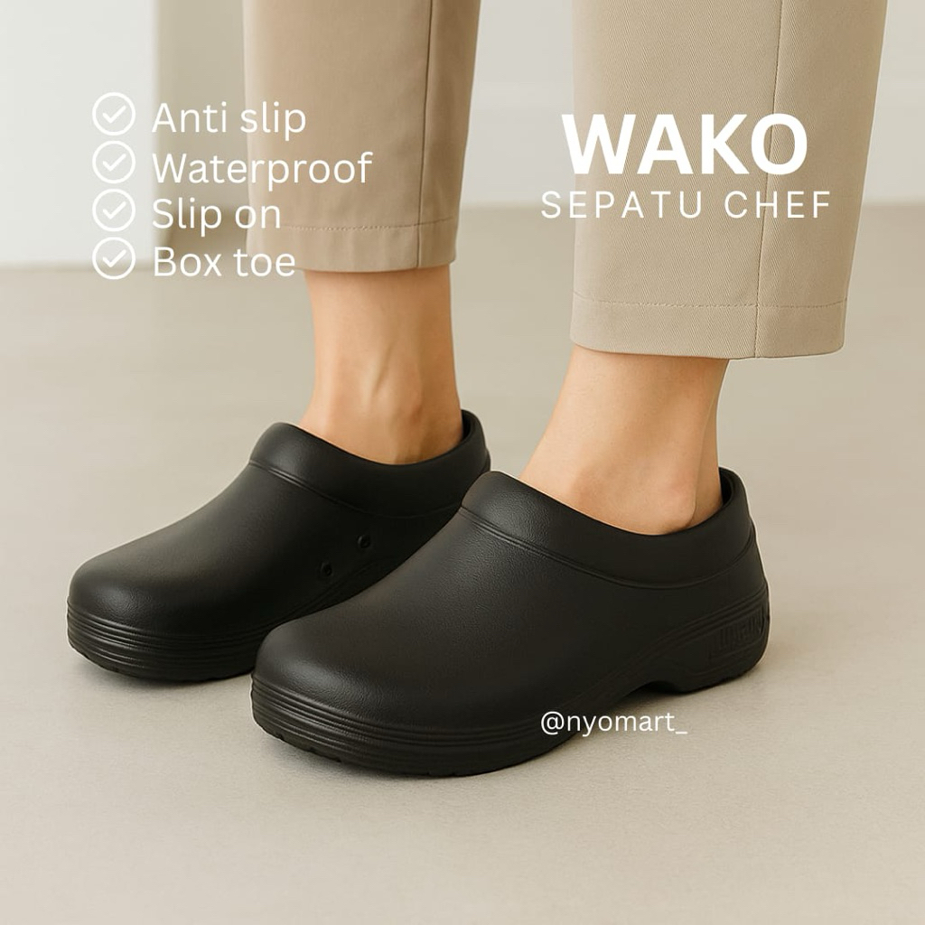 Jual WAKO chef shoes ORIGINAL 100%~Anti-Slip dan Oil resistant~ Sepatu ...