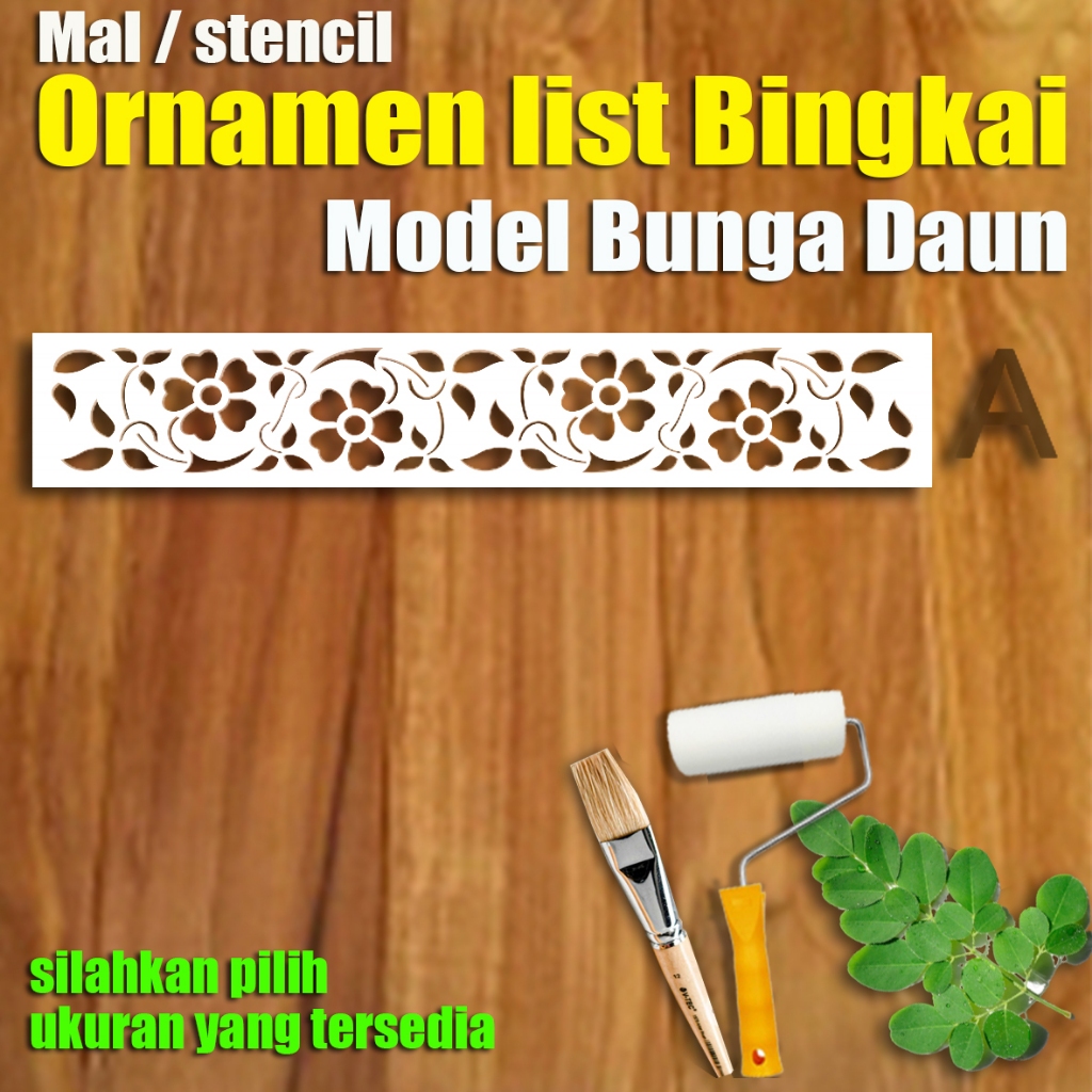 Jual Mal Cetakan atau Stensil ornamen bunga daun A | Shopee Indonesia