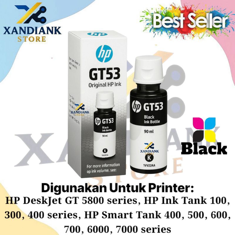 Jual TINTA PRINTER HP GT 53 DAN GT 52 ORIGINAL UNTUK TIPE PRINTER HP ...