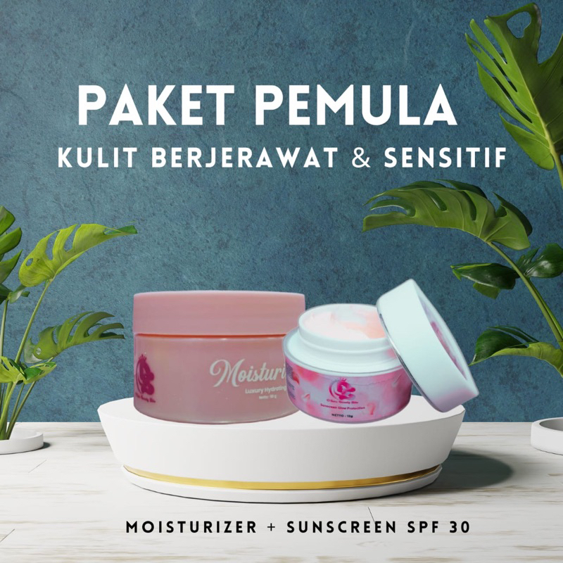 Jual (Ready) moist dan sunscreen spf 30 Paket Pemula untuk kulit ...