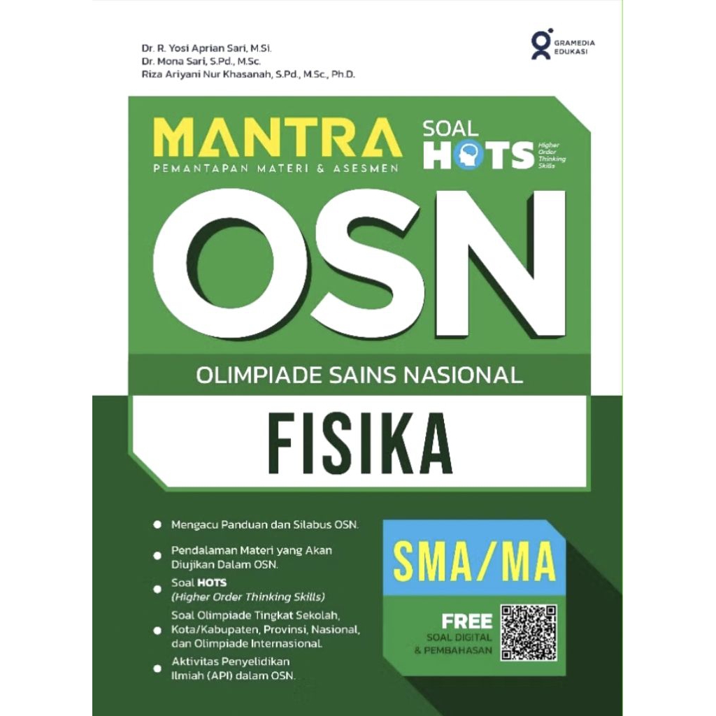 Jual Buku Mantra OSN Olimpiade Sains Nasional Fisika SMA/MA | Shopee Indonesia