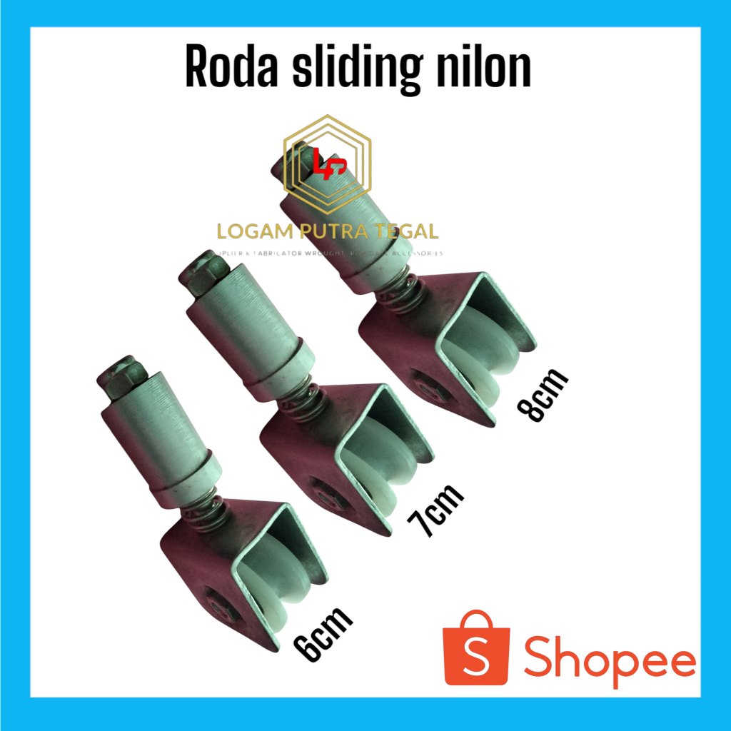 Jual Roda Pagar Sliding Nilon// Roda Sliding Nylon // Roda Pintu ...