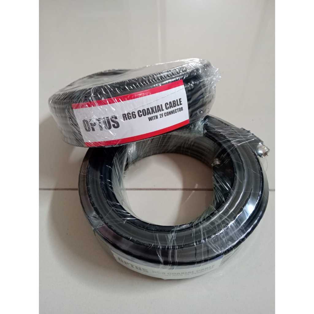 Jual Kabel Parabola RG6 OPTUS 2F Connector | Shopee Indonesia