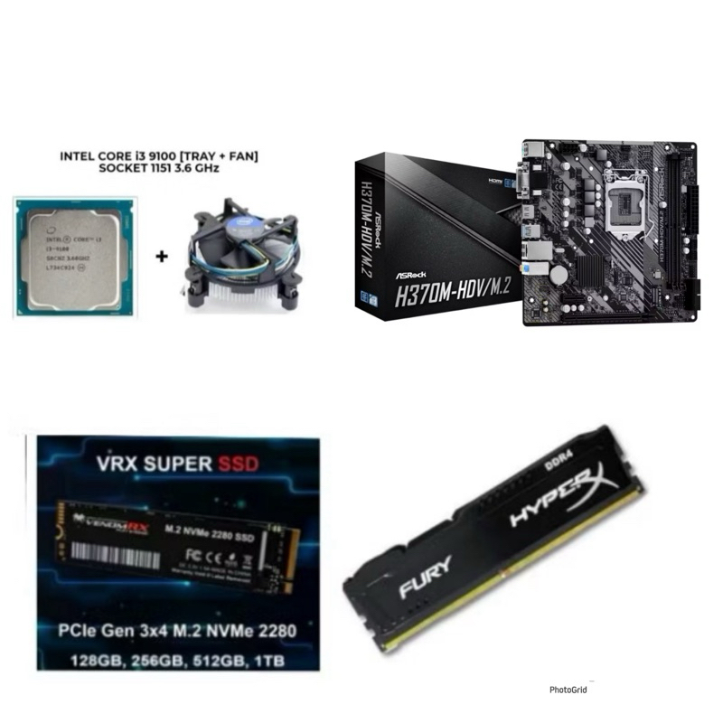 Jual Paket Processor Intel Core i3 9100 Gen 9 LGA 1151 DDR4 NVME | Shopee Indonesia