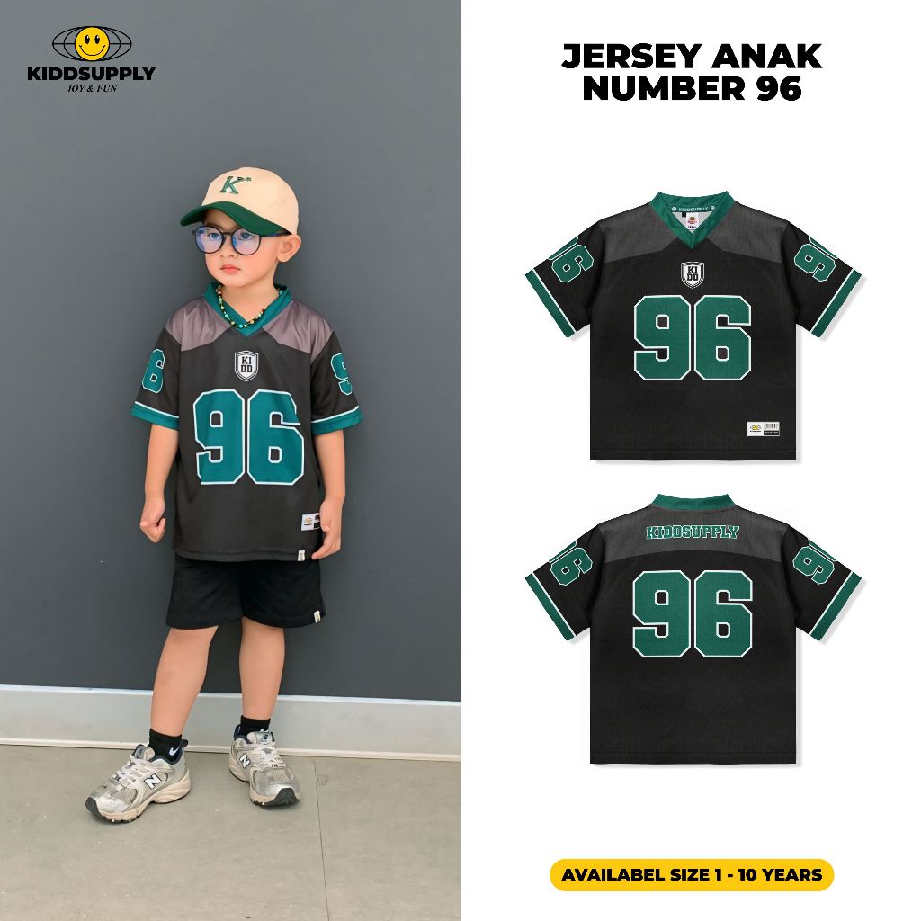 Jual Kiddsupply Jersey Anak Number 96 | Jersey Kids Sporty | Jersey ...