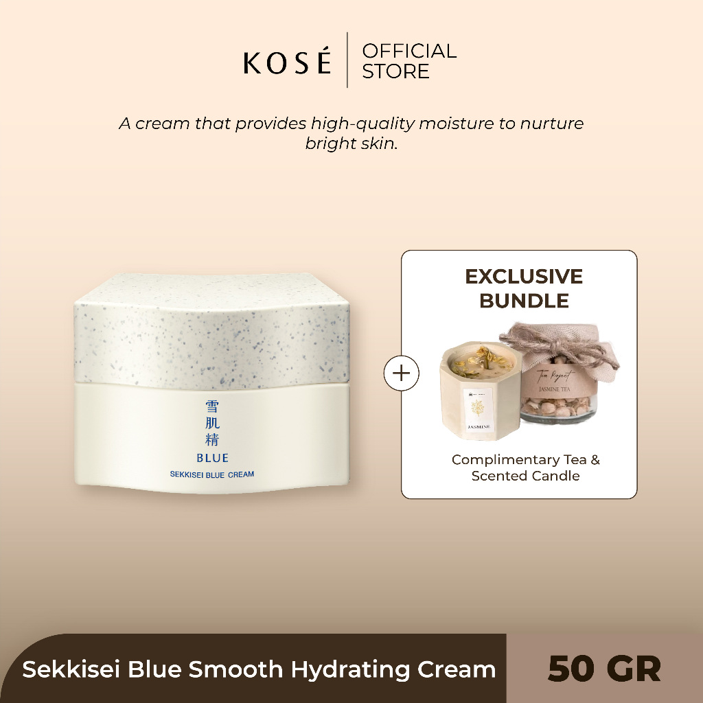 Jual KOSE Sekkisei Blue Smooth Hydrating Cream - 50 GR | Shopee Indonesia