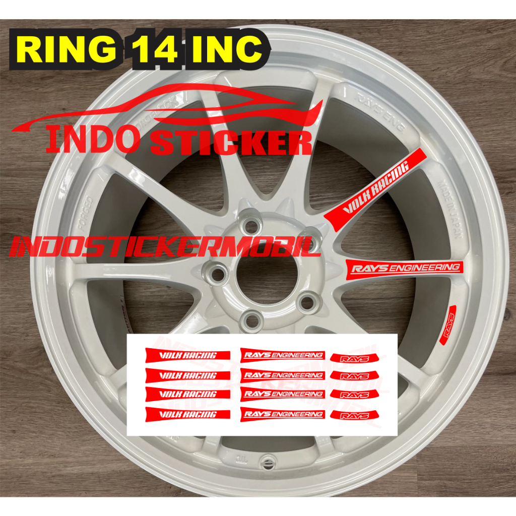Jual sticker Velg Mobil Volk Rays Ce28 sticker velk mobil volk racing ...