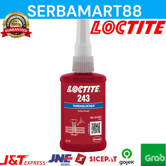 Jual LEM BAUT 243 50ML ORIGINAL - LEM 243 50 ML THREAD LOCKER | Shopee Indonesia