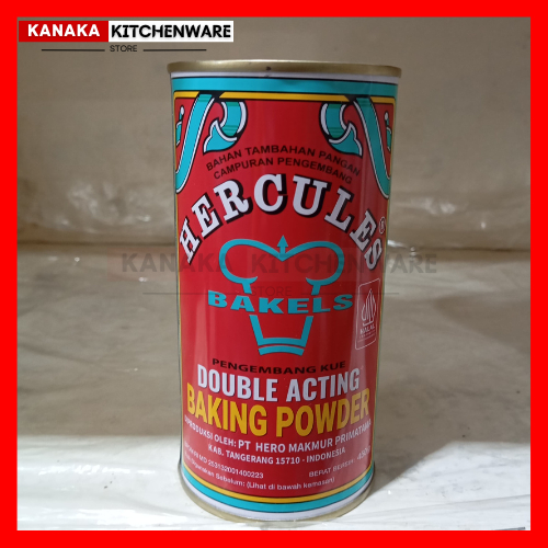 Jual BAKING POWDER HERCULES KALENG 110 GRAM / 450GR / PENGEMBANG ADONAN ...