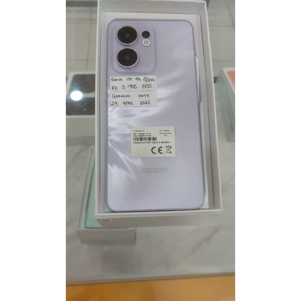 Jual Oppo Reno 13F 4G 8/256GB Ungu - Second Original | Shopee Indonesia