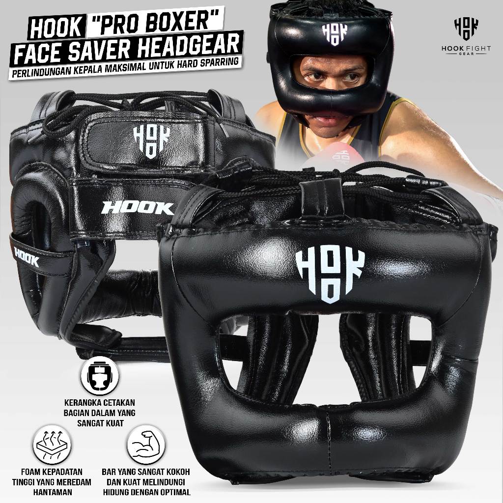 Jual Head Guard Boxing Indofight Helm Tinju Pelindung Kepala Boxing ...