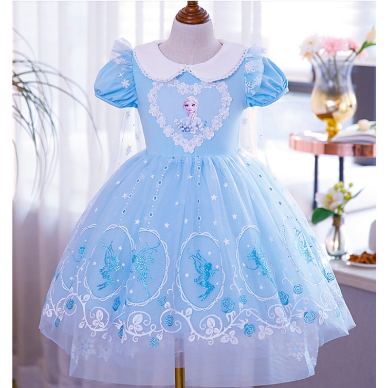 Jual HOLAHOO.BABY 1-10 Tahun Gaun Frozen Elsa Anak Perempuan Gaun Putri ...