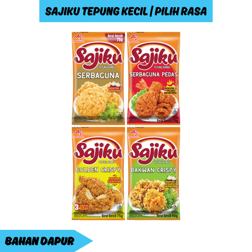 Jual Tepung Sajiku Kemasan Kecil Berbagai Varian Pilih Rasa | Shopee ...