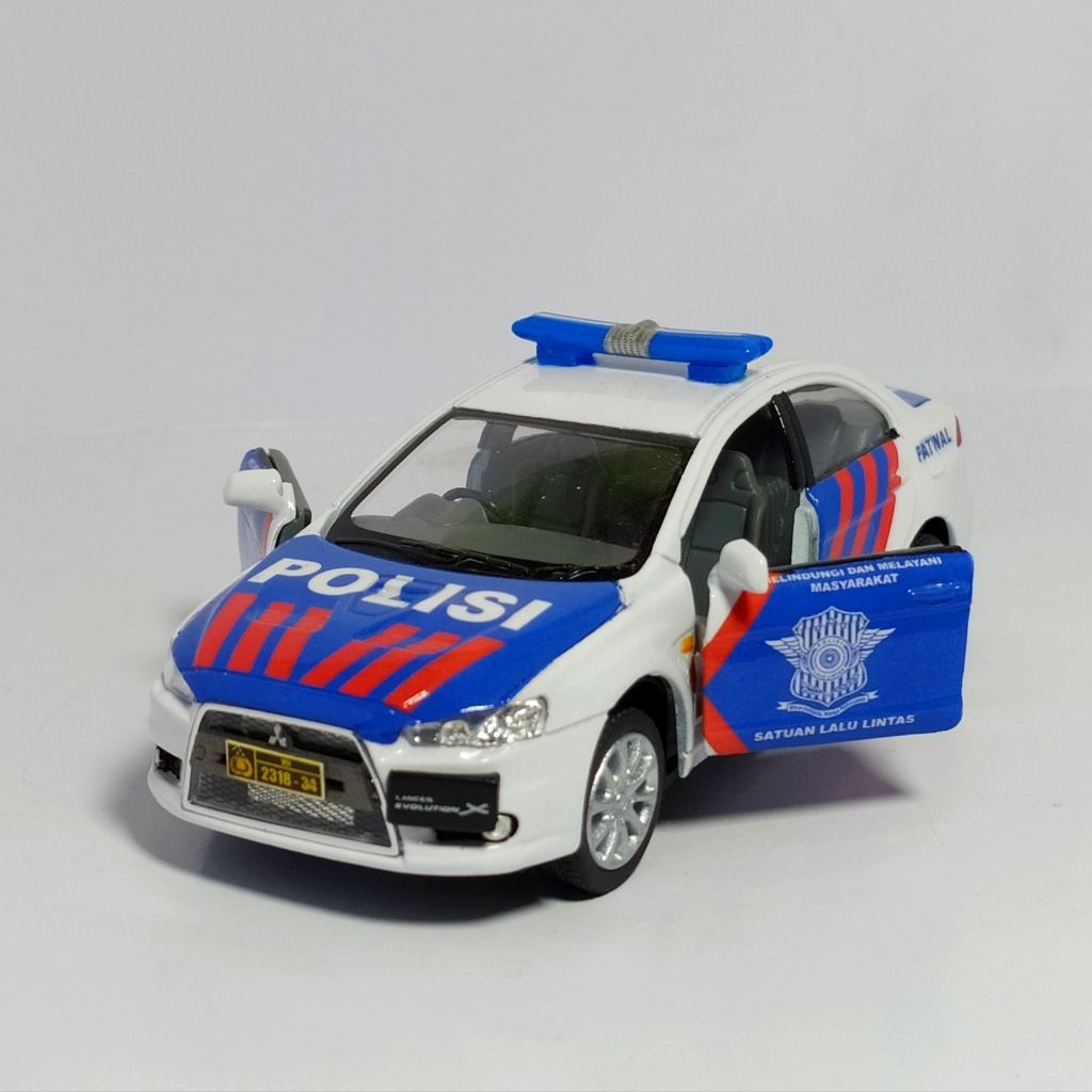 Jual DIECAST SKALA 1/32 MITSUBISHI LANCER EX CUSTOM MOBIL POLISI ...