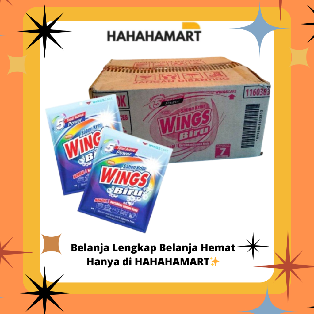 Jual Wings Biru Sabun Cream 67gr Harga Untuk 1 Karton Isi 60pcs ...