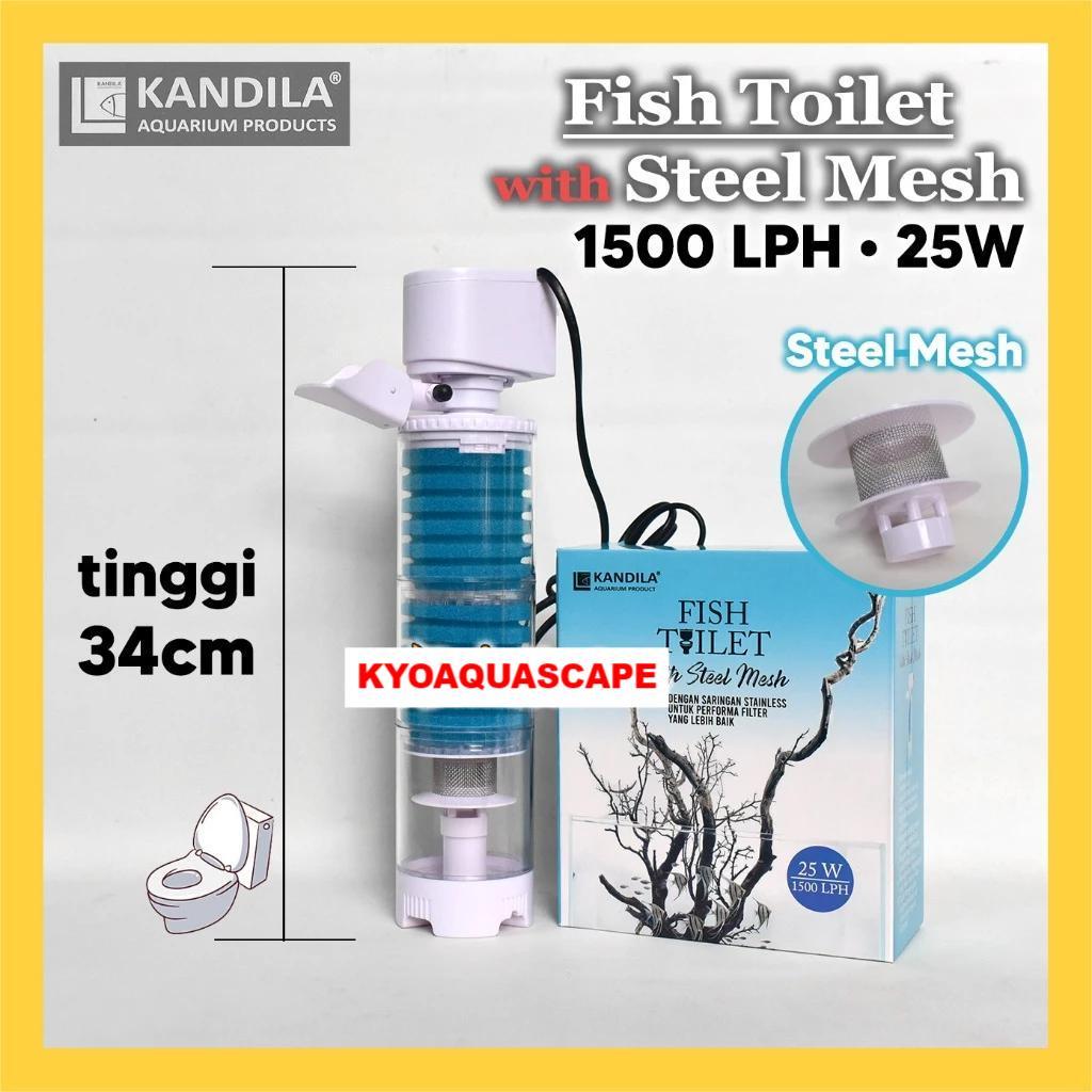 Jual Kandila TW 1500 STEEL MESH Fish Toilet Internal Filter Pompa ...