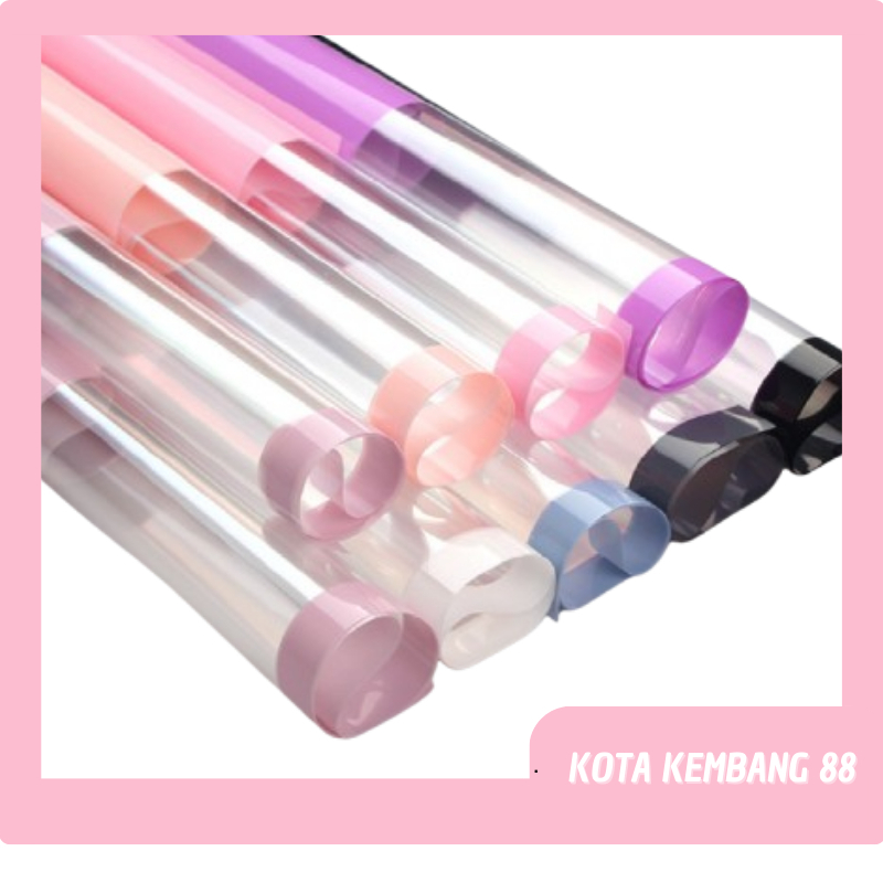 Jual lyigyophile 20 LEMBAR Kertas Buket Bunga Color Frame Transparan ...